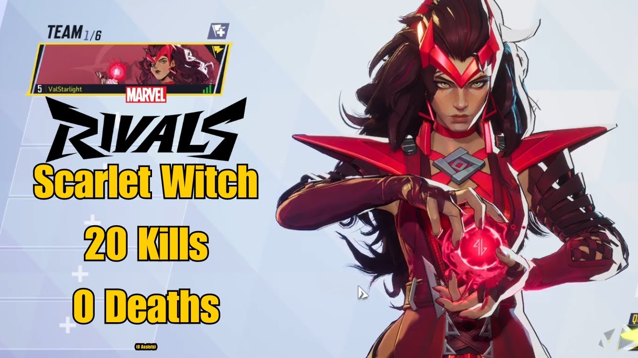 Scarlet Witch MVP Gameplay | 20-0-0 | Marvel Rivals | Closed Alpha Test ...