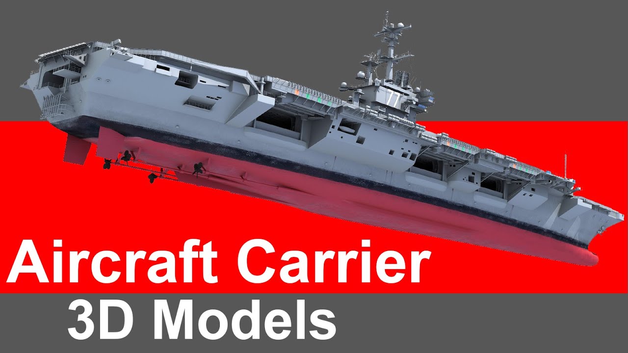 Aircraft Carrier 3D Models - YouTube