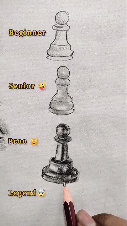 How to Draw Chess Pawn Easy Chess Drawing #art #drawing #shorts - YouTube