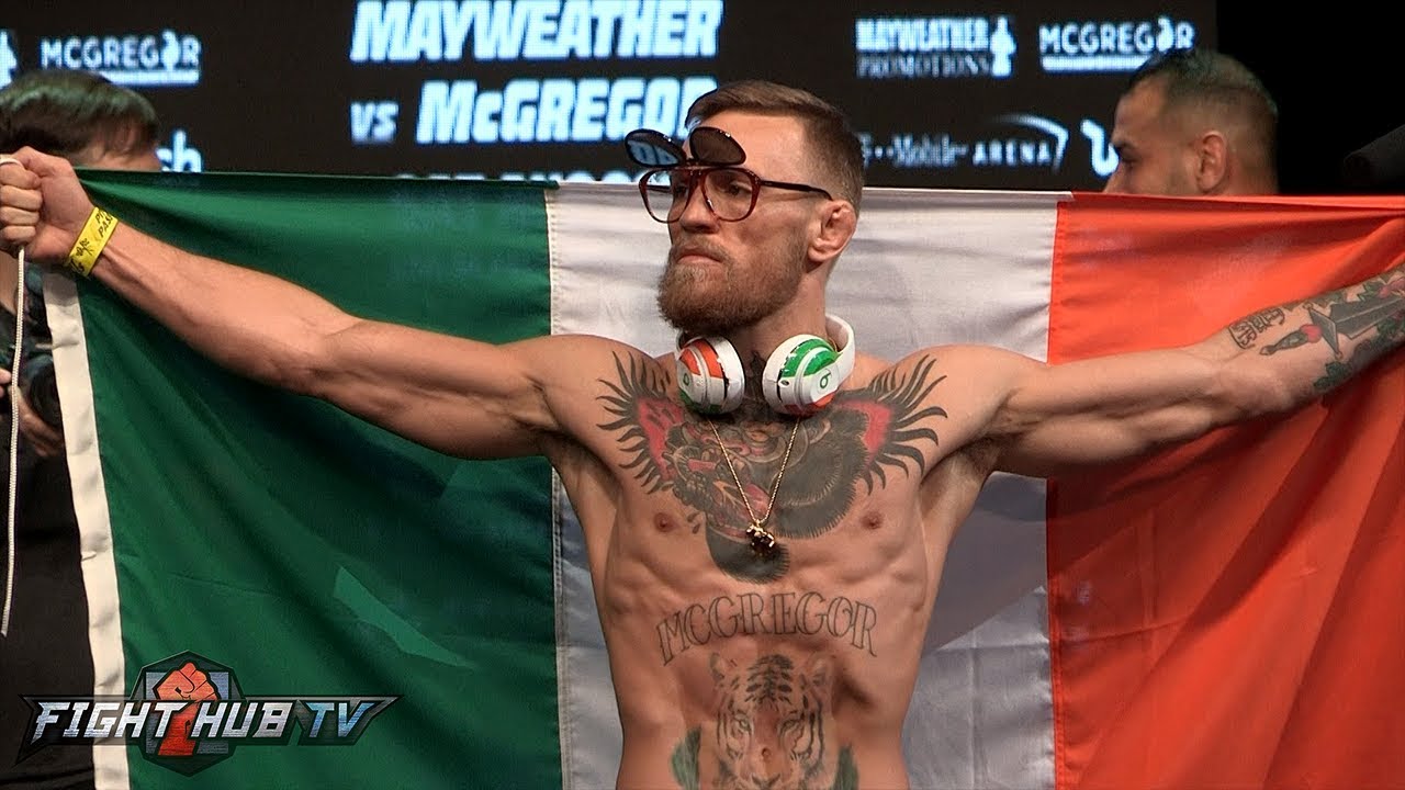 WE'RE HERE TO TAKE OVER! CONOR MCGREGOR'S FULL WEIGH IN ENTRANCE - YouTube