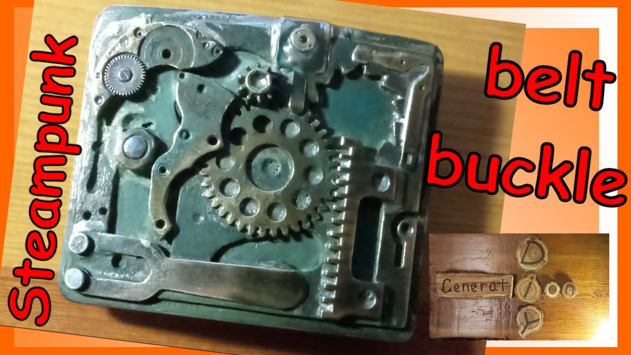 Steampunk belt buckle | Original Gift for Men | diy generation - YouTube