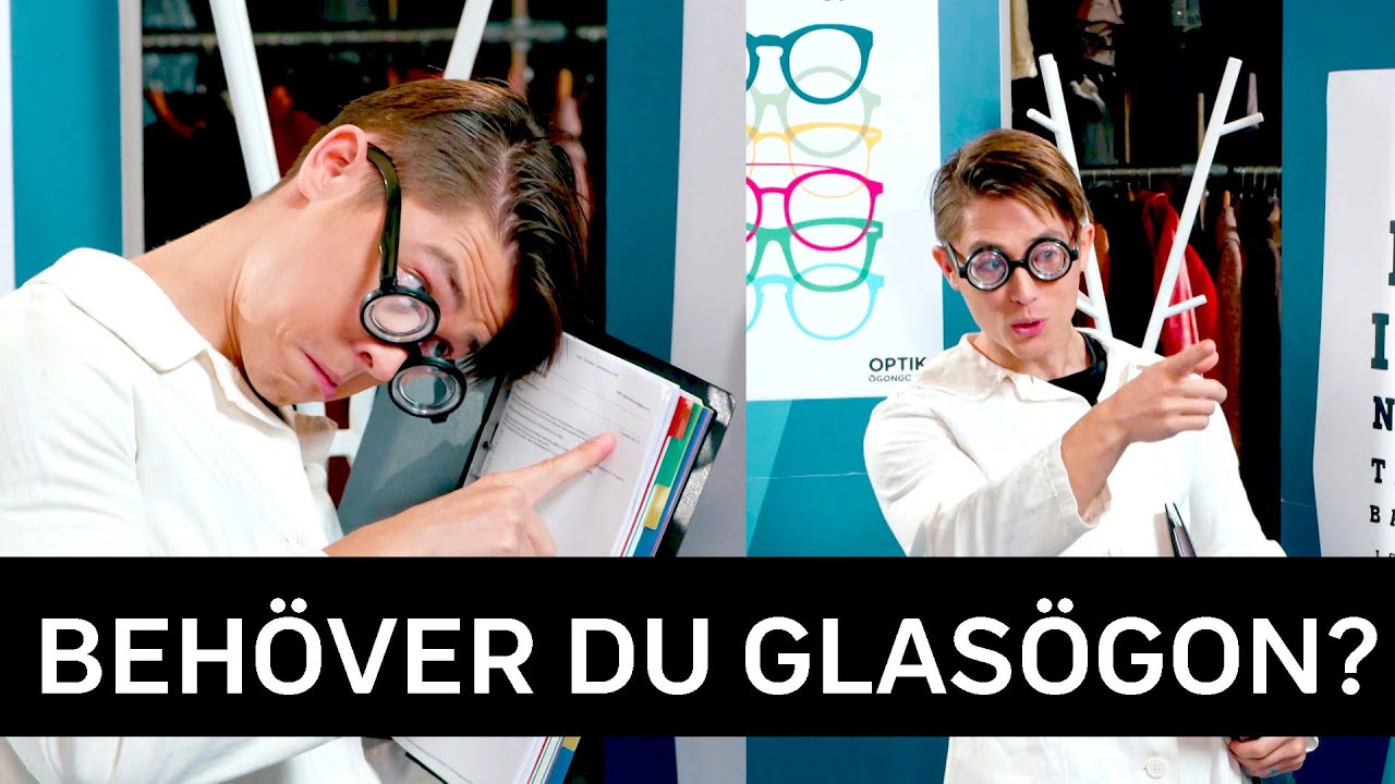Optikern Alex ser om du behöver glasögon! - YouTube