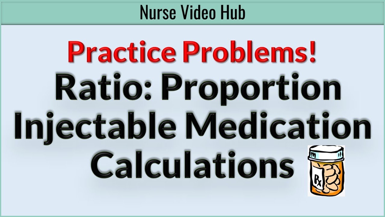 Practice Med Math! Injectable Medication Dosage Problems Using the ...