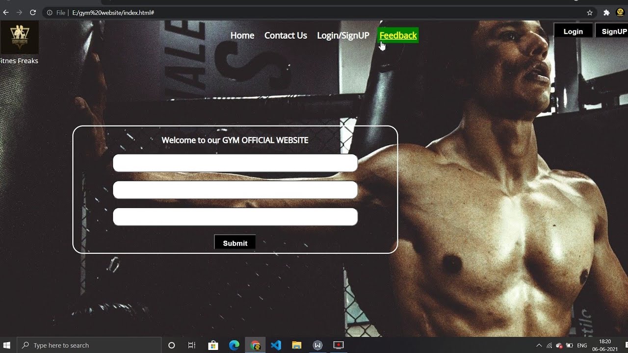 Complete GYM WEBSITE using HTML & CSS for complete begineers in just 30 ...