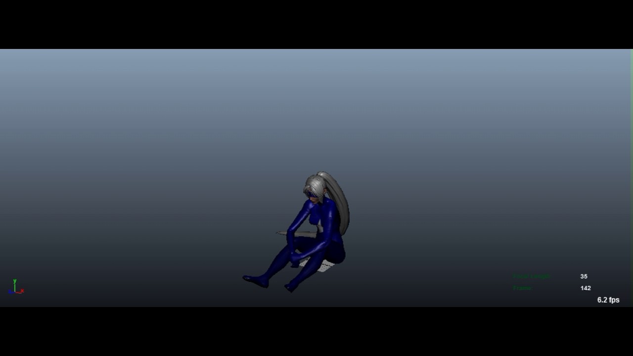 Sitting Animation Test - YouTube