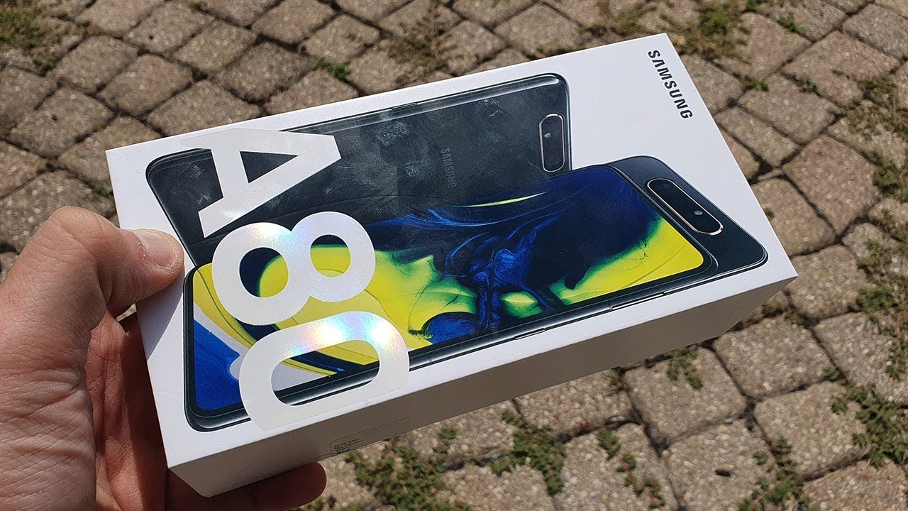 Samsung Galaxy A80 Black Unboxing - Fliptroniks.com - YouTube