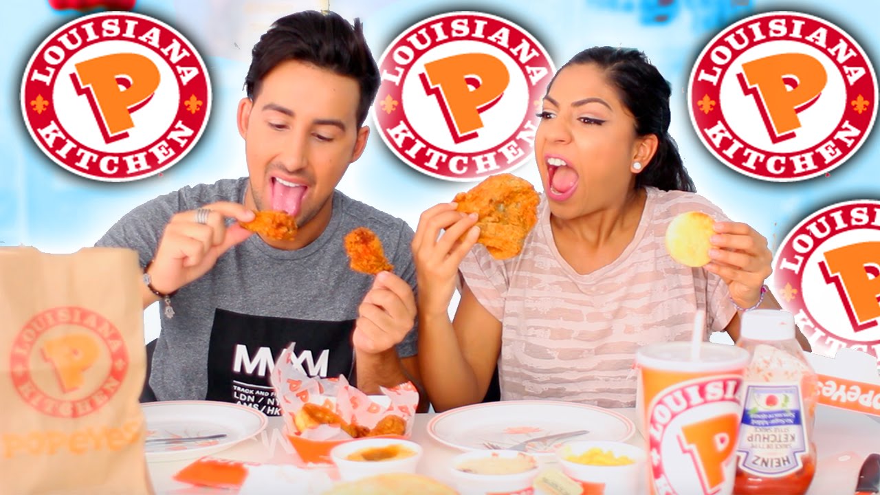 Trying Popeyes Fast Food Taste Test! - YouTube