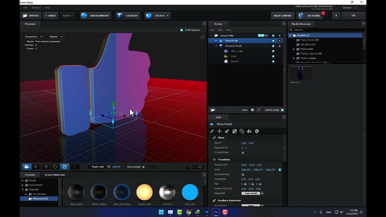 After Effects Tutorial | 2D To 3D | By Element 3D - YouTube