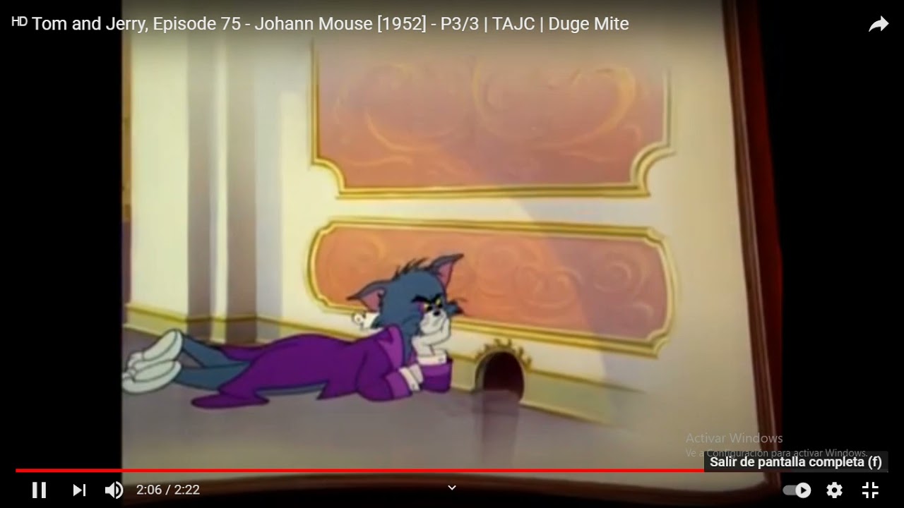 Tom and Jerry - Johann Mouse End Title (1953) - YouTube