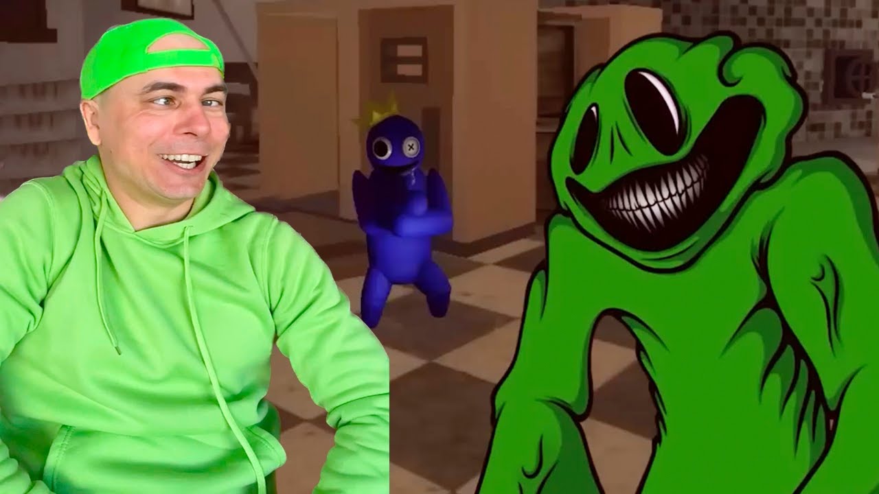 FNF All Green Characters In Real Life + Garten Of Banban 3 - YouTube