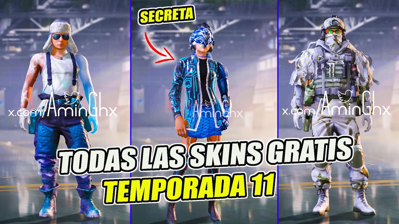 Como CONSEGUIR skins GRATIS de PERSONAJES en la NUEVA TEMPORADA 11 de ...