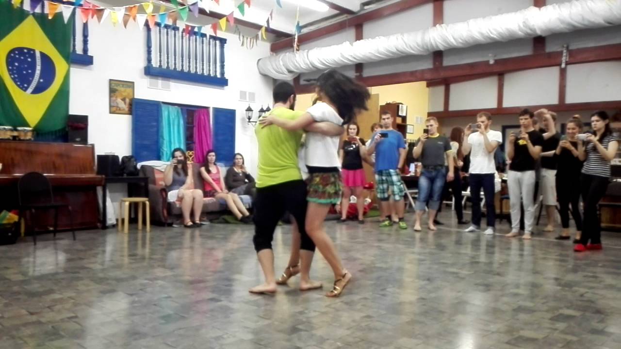 Lucas Dumont and Anna Pak. Workshop of forró in St.Petersburg 24.09. ...