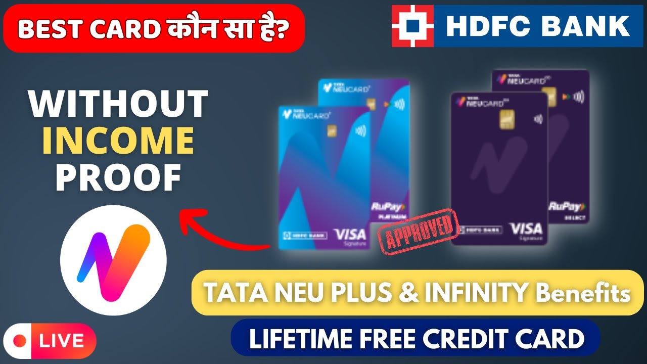 HDFC: Tata Neu Credit Cards Compression | Which Card is Best Plus or ...