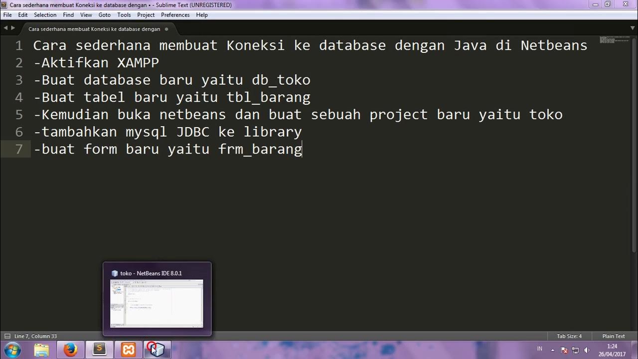 Cara membuat KONEKSI / CONNECTIONS ke database mysql dengan java ...