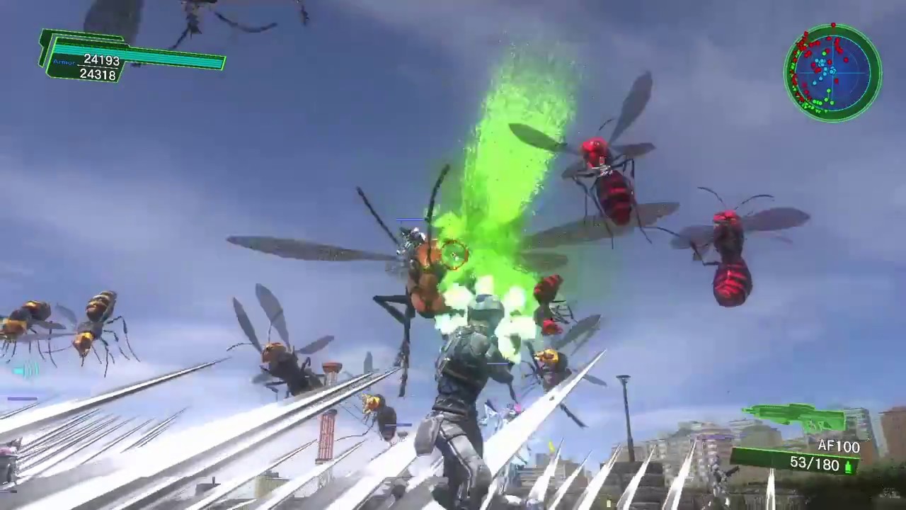 EDF Earth Defense Force 4.1 DLC 1 Mission 1 Air Offensive Ranger ...