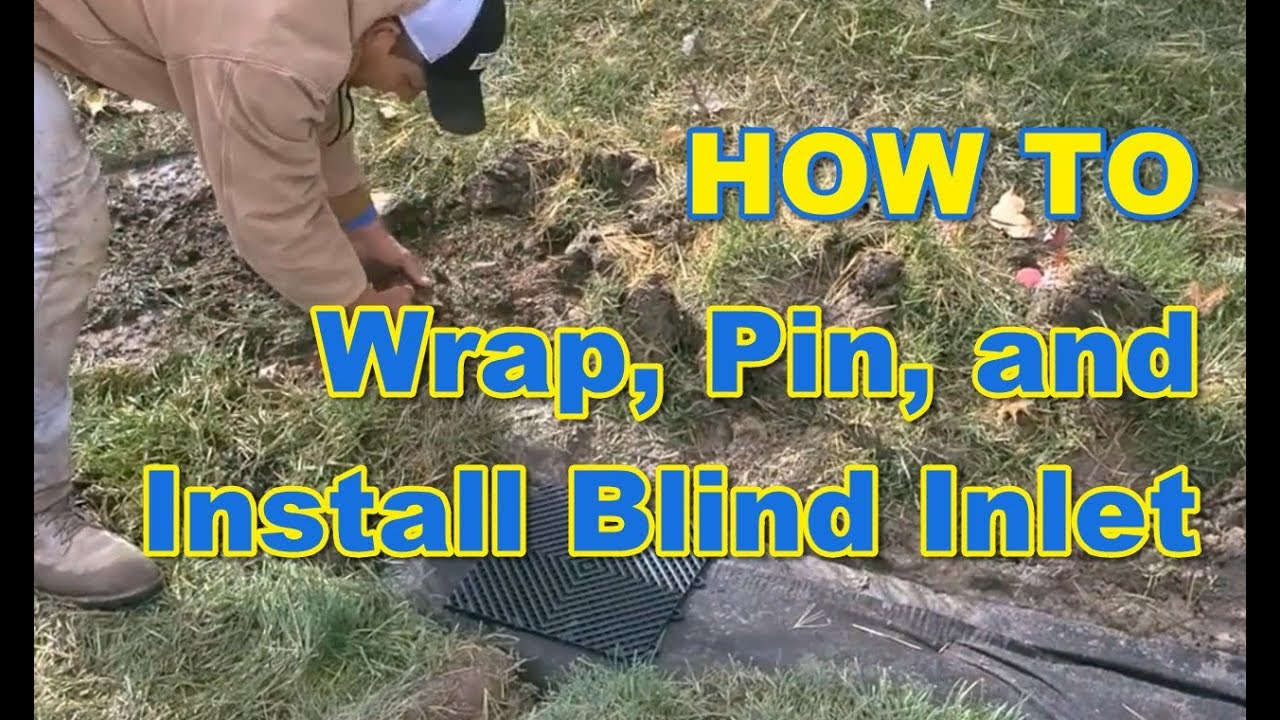 How To Wrap, Pin, Grass Over and install Blind Inlet - YouTube