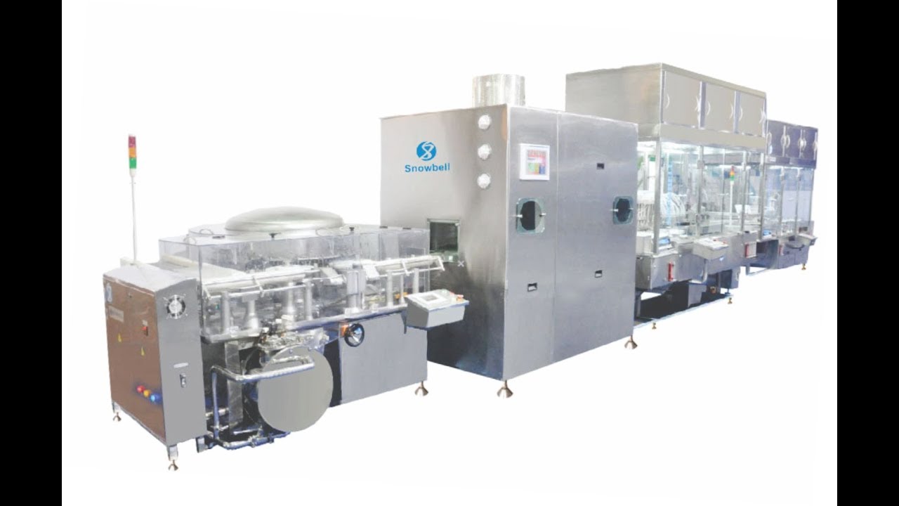 Snowbell Bottle Filling Line - YouTube