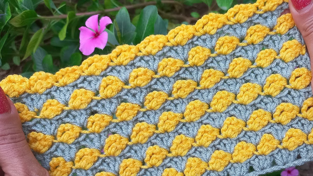 two rows repeated crochet pattern💯 super easy for beginners - YouTube