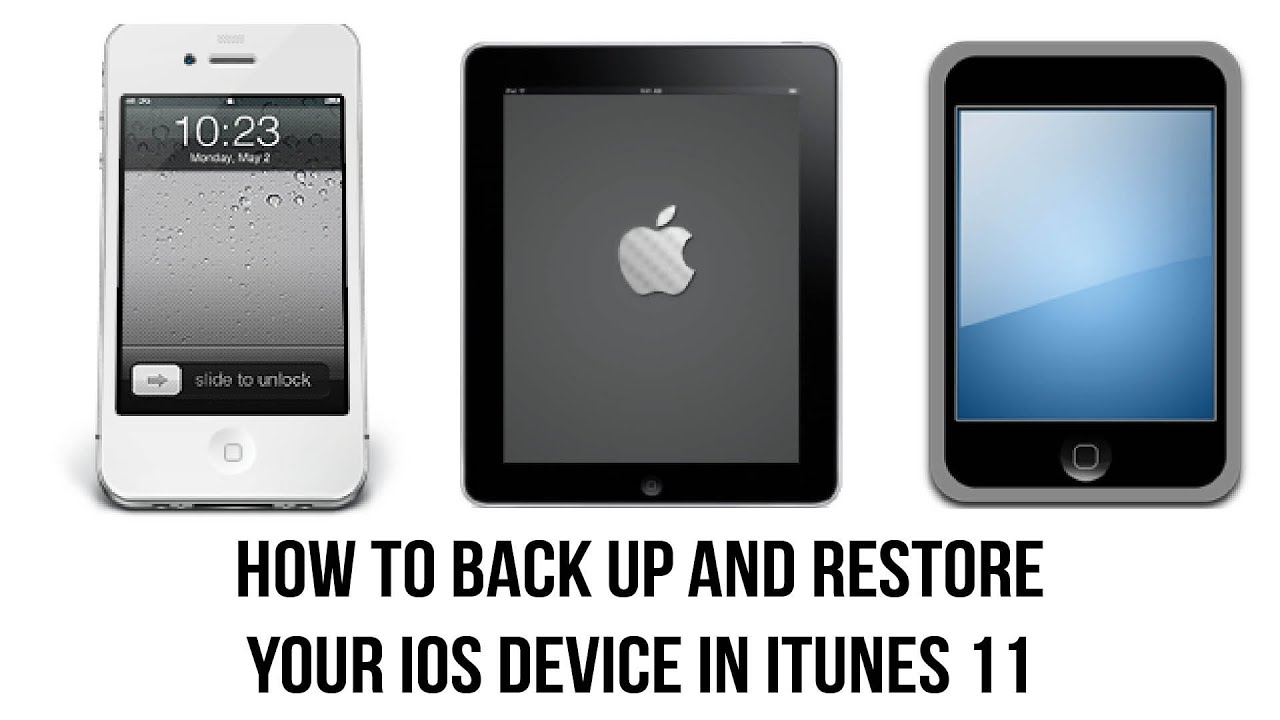 iTunes 11 Tutorial - How To Back Up Your iPhone, iPad, or iPod - YouTube