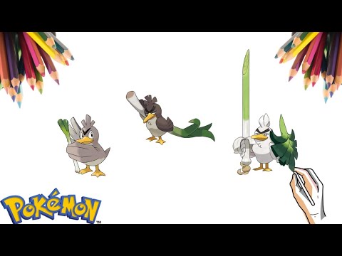 COMO DESENHAR A EVOLUÇÃO DO POKÉMON FARFETCH'D | HOW TO DRAW THE ...
