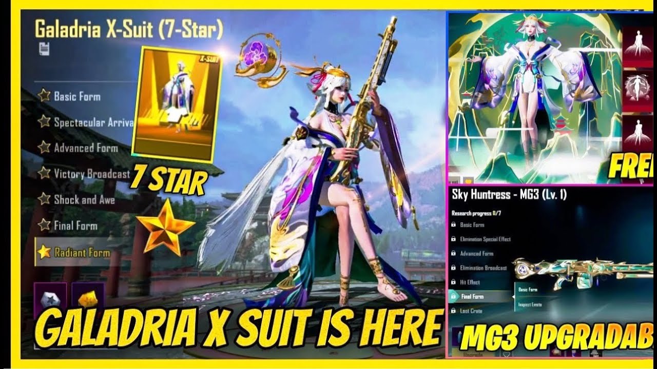 GALADRIA X SUIT IS HERE | X-SUIT 1 TO 7 STAR LOOK | NEW X-SUIT RELEASE ...