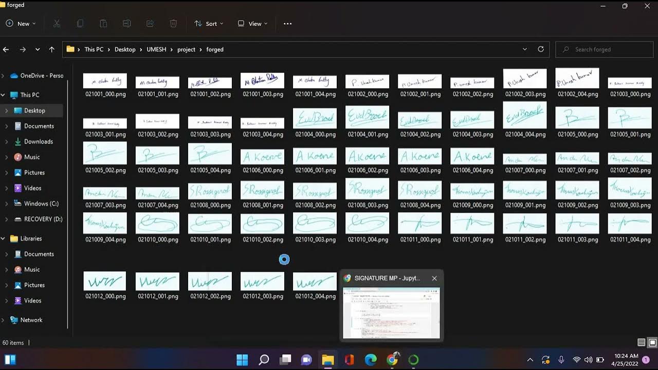 detection of forged signatures using deep learning. - YouTube