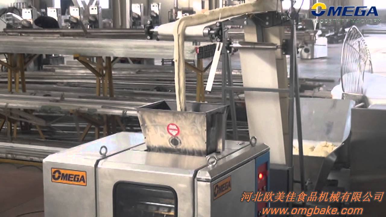 video of hamburger product line (china omega bakery equipment) - YouTube
