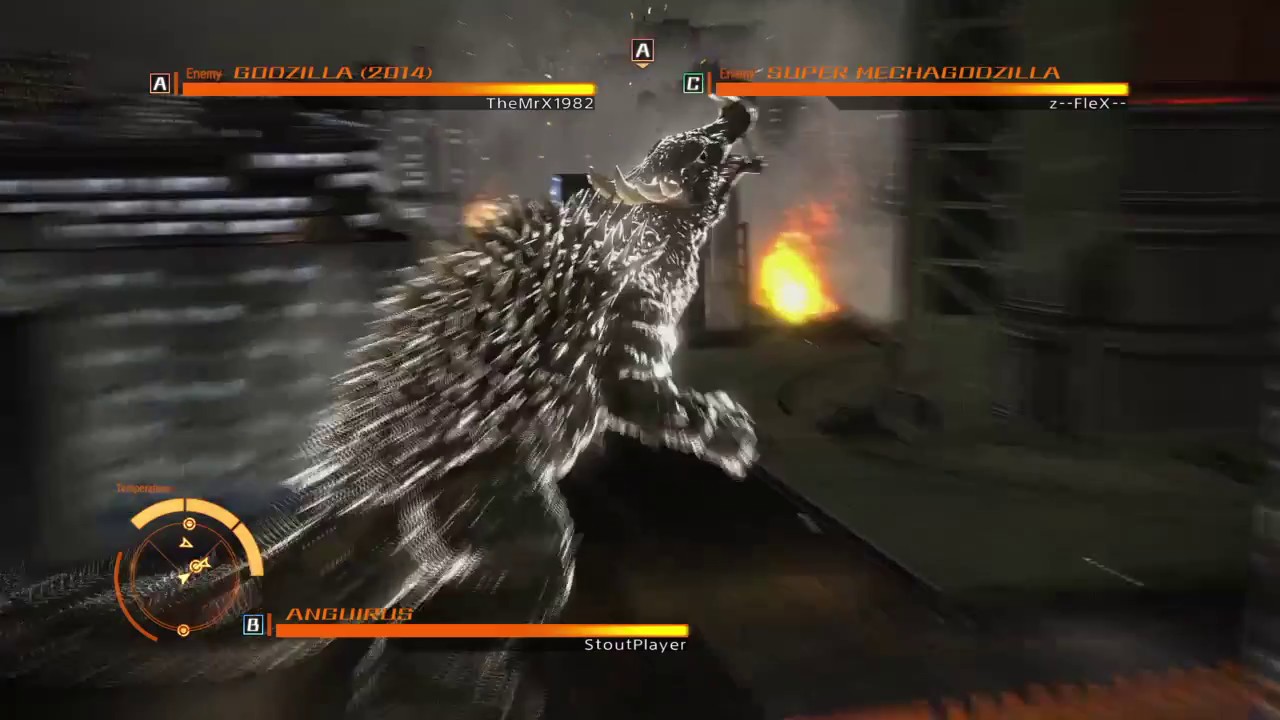 GODZILLA PS4 : Anguirus vs Super MechaGodzilla vs Godzilla 2014 - YouTube