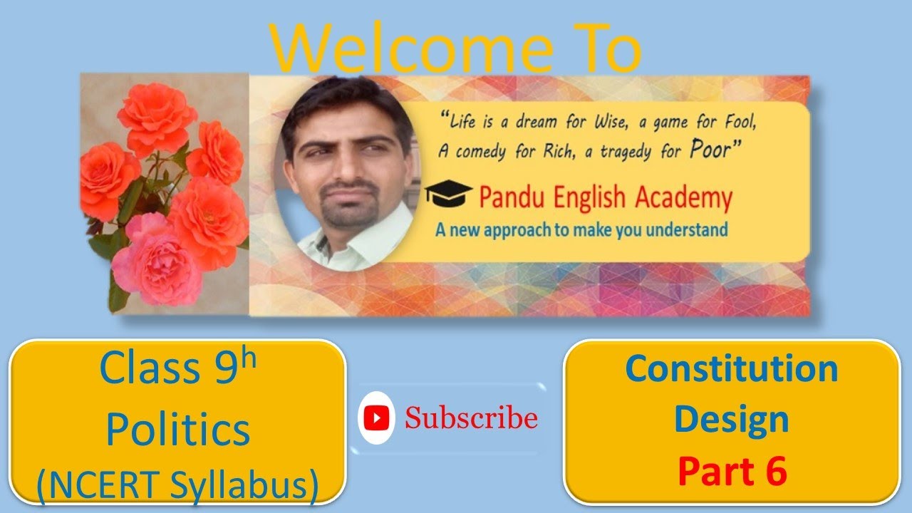 Class 9th Social Sci Lesson 2 " Constitutional design" Part 6 NCERT ...