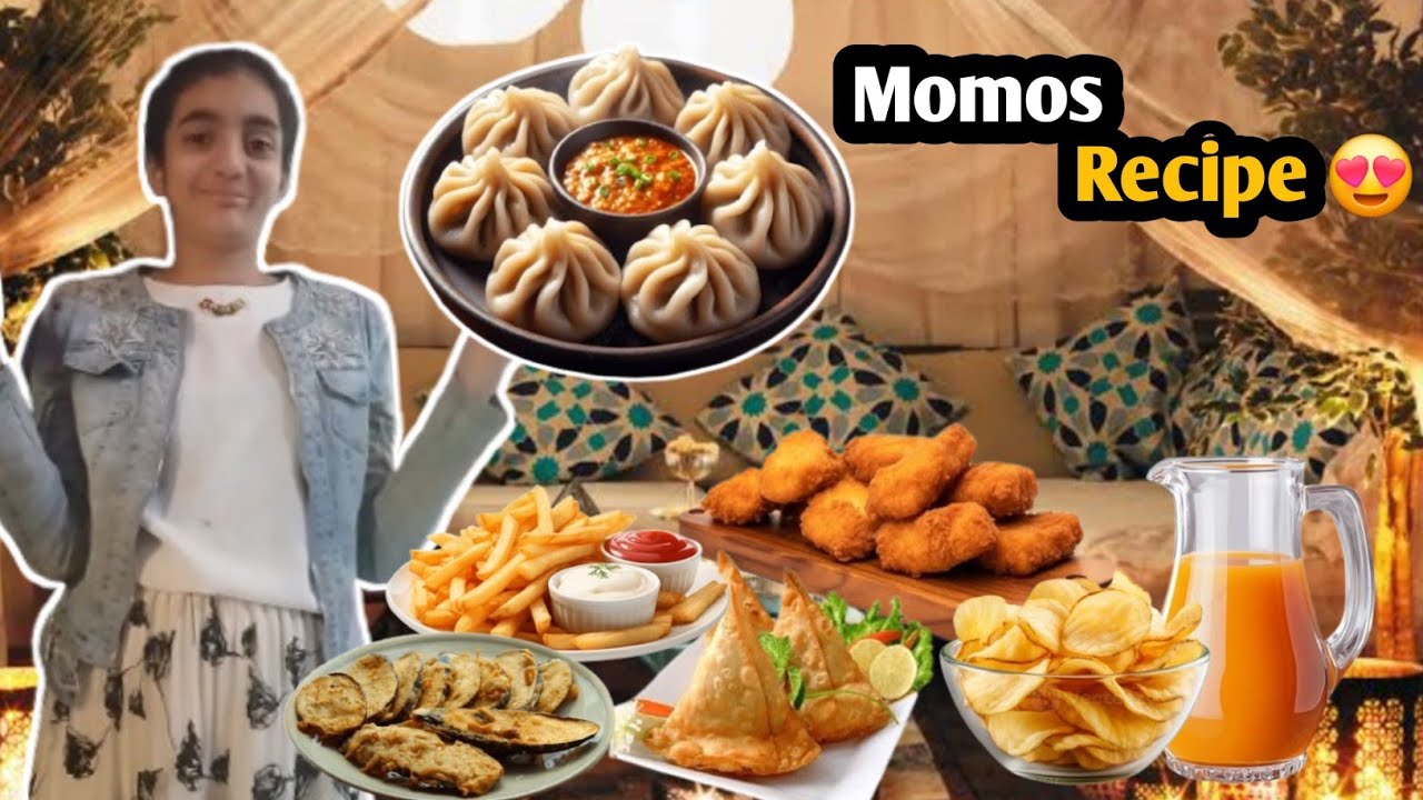 Delicious Momos Recipe 😋 & Homemade Lays 🤤 | Kids Dawat Special 😍 | Fun ...