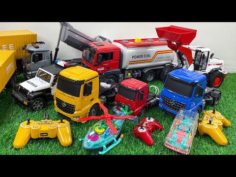 Mobil Mainan R/C Truck Traler, Truk kontainer Siap Beroprasi