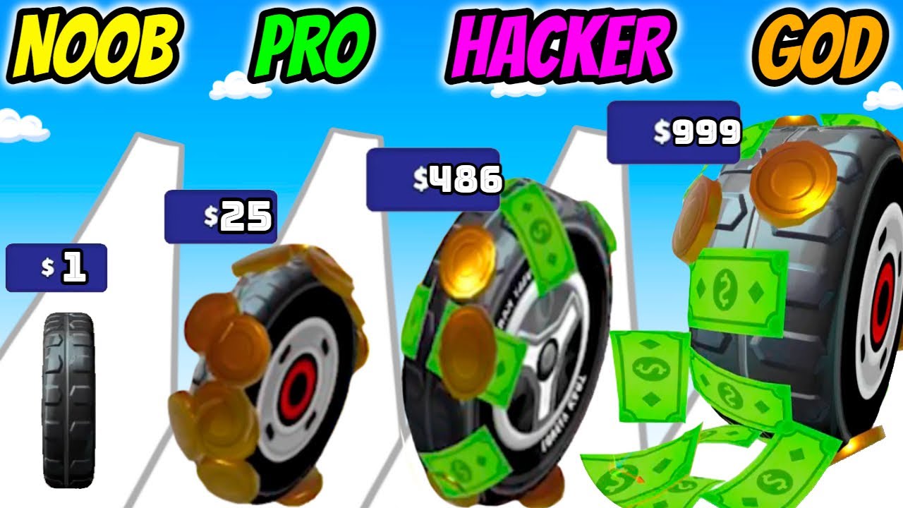 Sticky Money Challenge - NOOB vs PRO vs HACKER vs GOD - YouTube