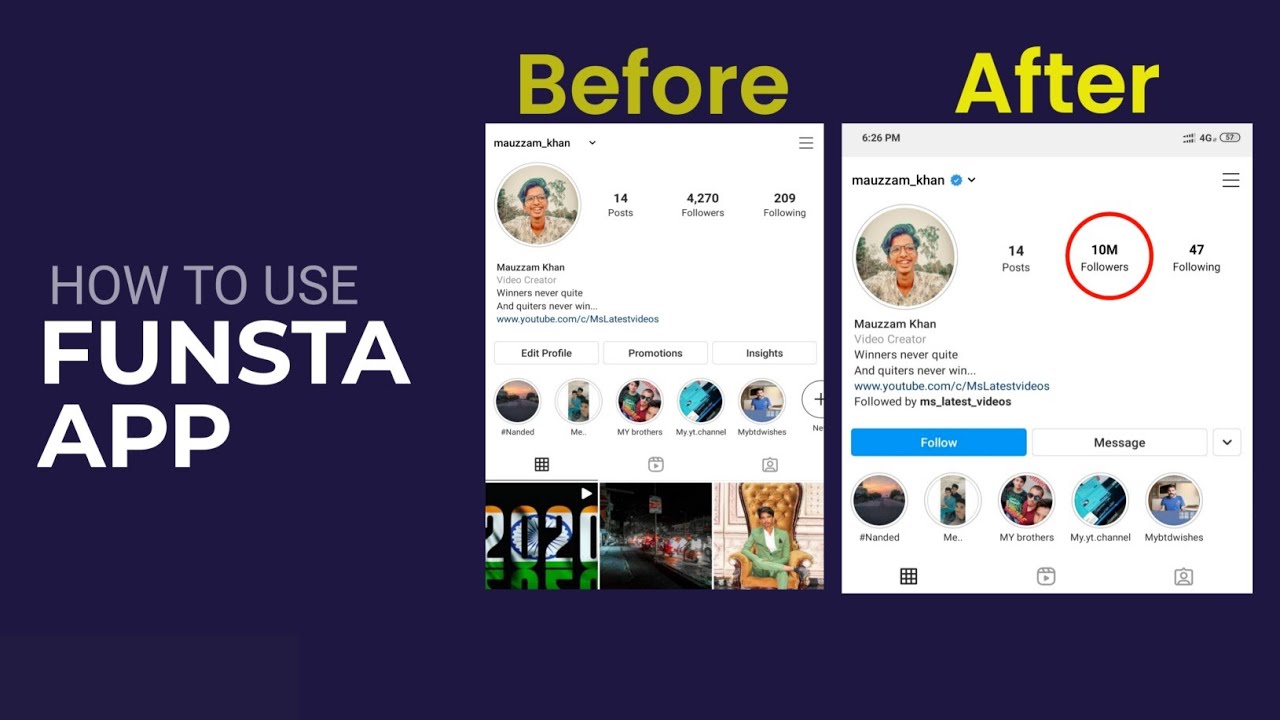 How to Increase Followers on Instagram | funsta app - YouTube