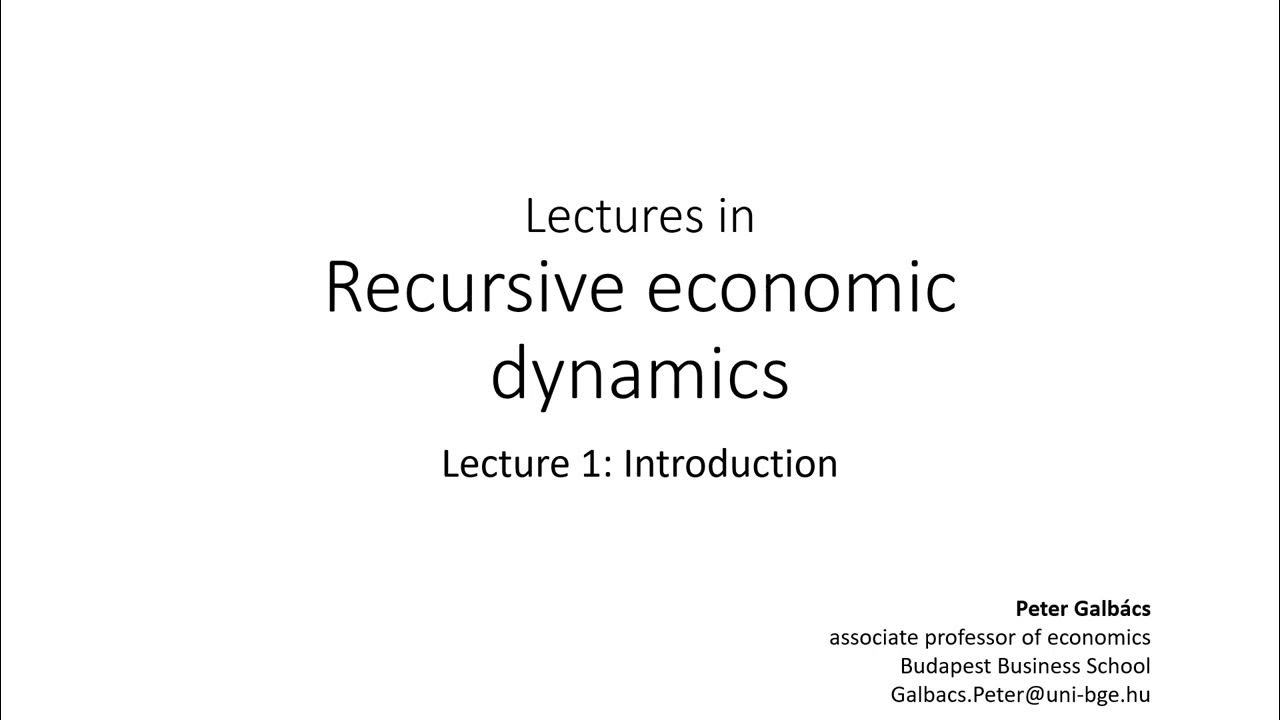 Lecture 1: Introduction - YouTube