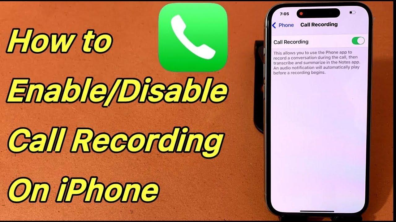 iOS 18 How to Turn On Call Recording on iPhone - YouTube