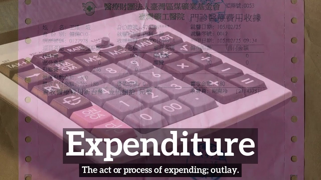 What is Expenditure? | How Does Expenditure Look? | How to Say ...
