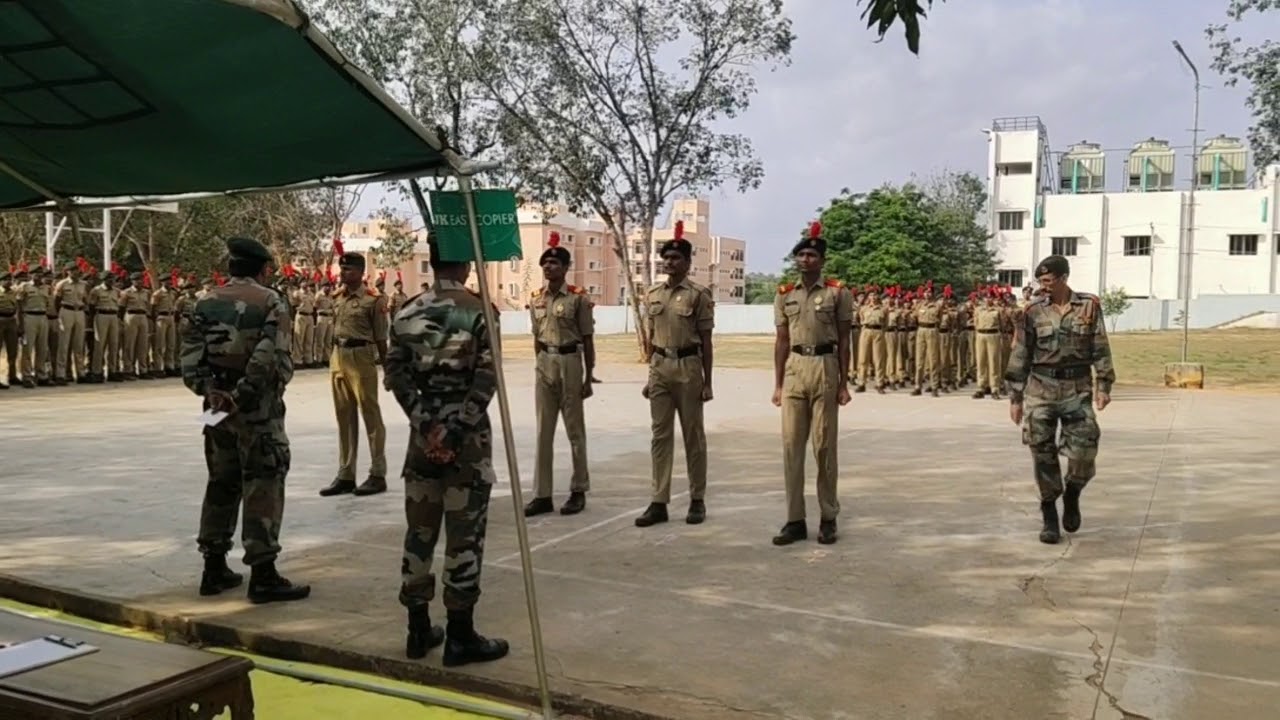 Ncc B certificate practical drill demo by RDC cadets - YouTube