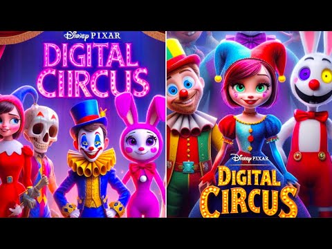 The Amazing Digital Circus in AI Disney Pixar Movie Poster #part2 💀💀 ...