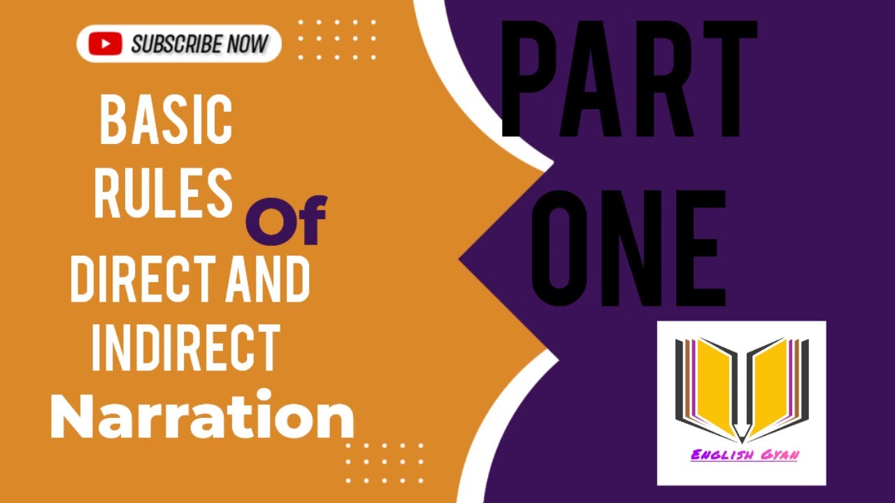 Basic Rules of Narration Part 1 & Solved Important Questions #english # ...