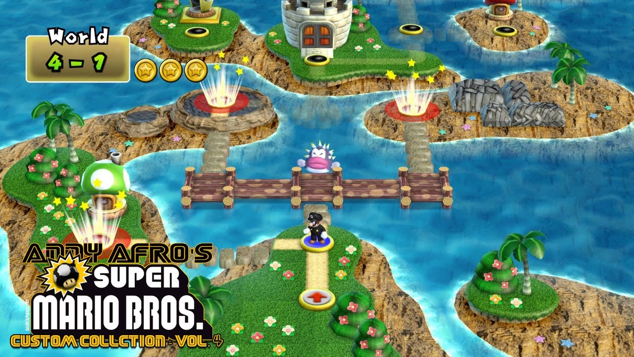 Andy Afro 4 New Super Mario Bros.wii #10 Walkthrough 100% - YouTube