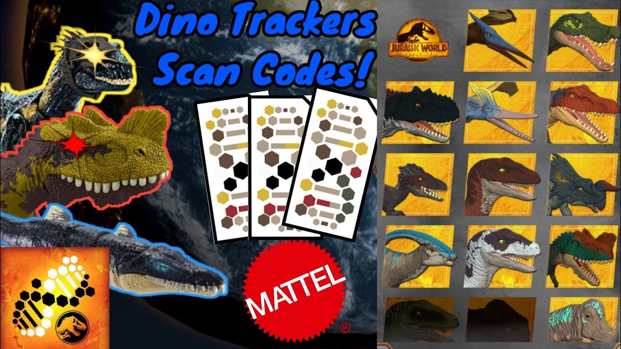 All Jurassic World Dominion Dino Trackers 2023 Scan Codes!!! (UPDATED ...