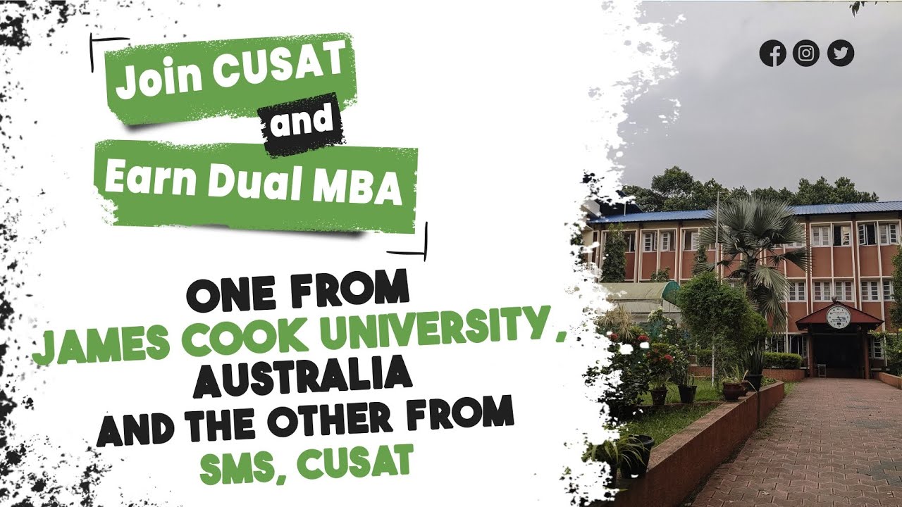 About Dual MBA programme offered by CUSAT and James cook University, Australia - YouTube