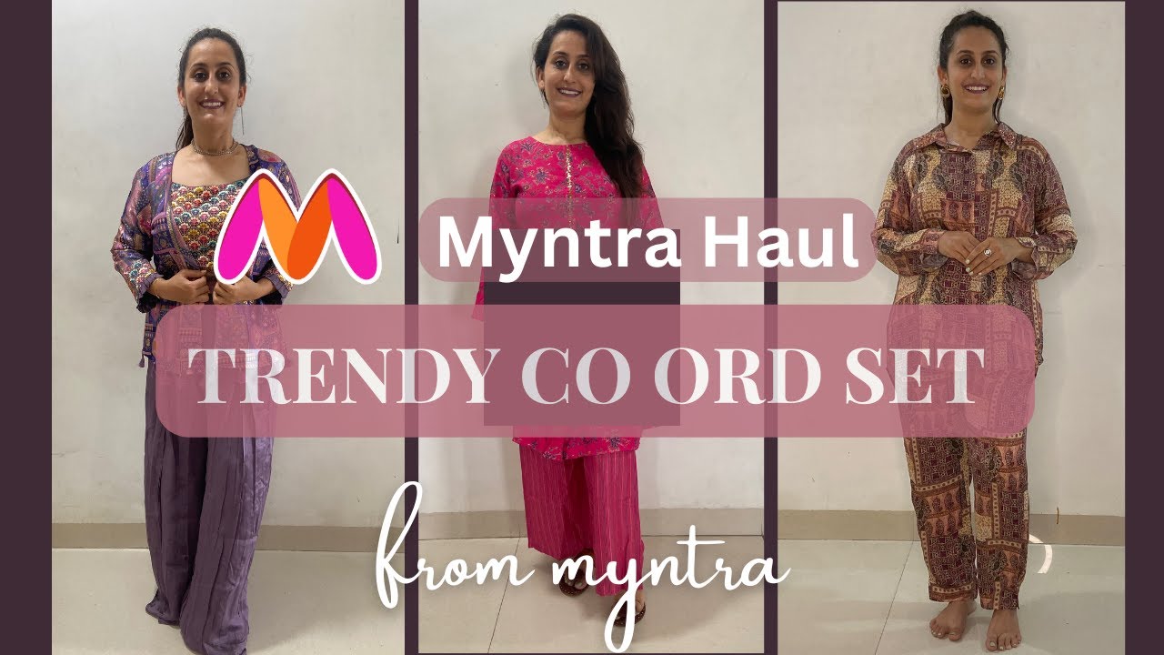 Trendy Co ord set Collection | Myntra Co ord set Haul | Latest Co ord ...