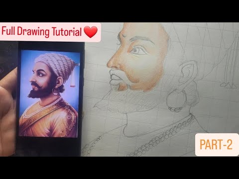 Chatrapati Shivaji Maharaj Realistic drawing/ Cheapest colour drawing ...