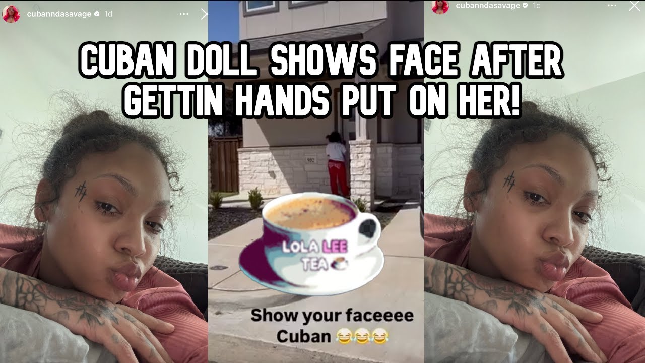 Cuban Doll shows face after getting paws put on her for smashing ex ...