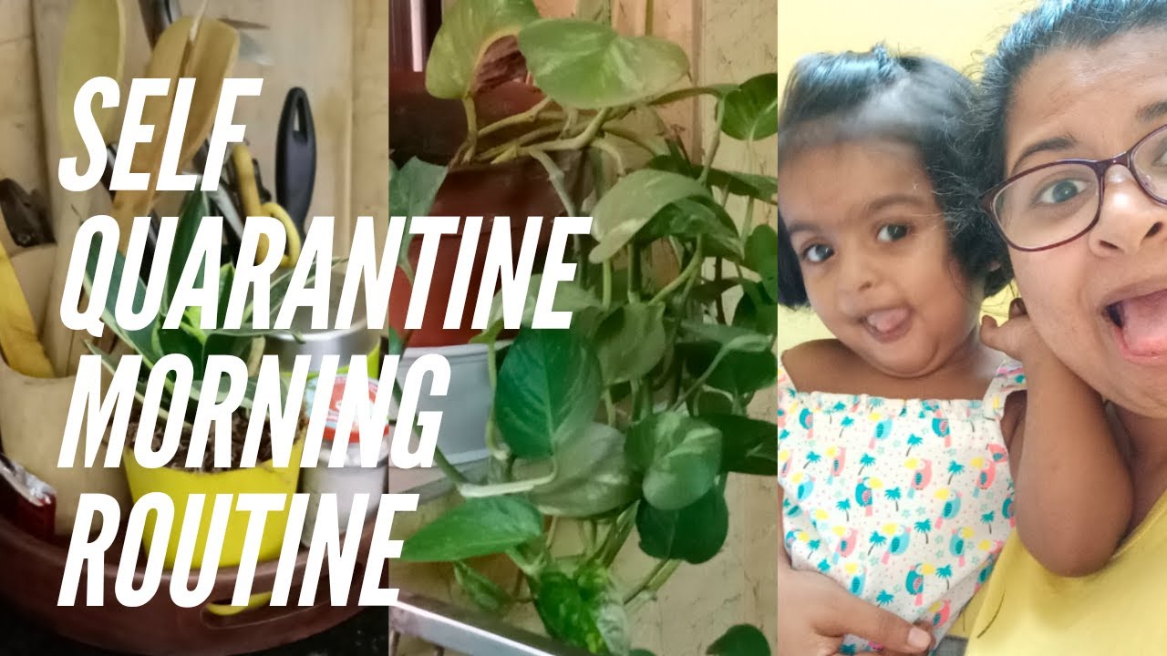 SELF QUARANTINE MORNING ROUTINE OF A STAY AT HOME MOM || SELF ...