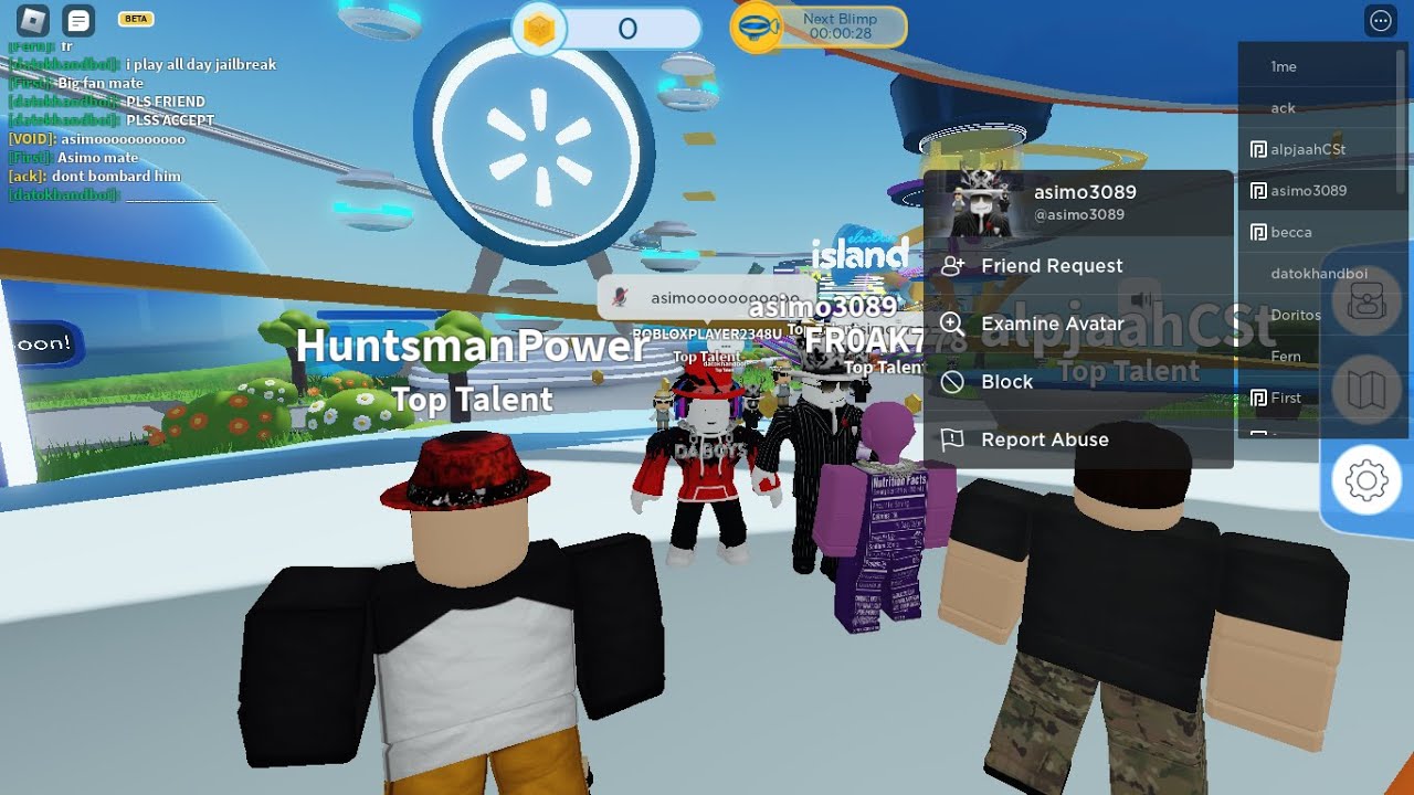 I met @asimo3089 in Roblox Walmart Land event | Roblox Jailbreak ...