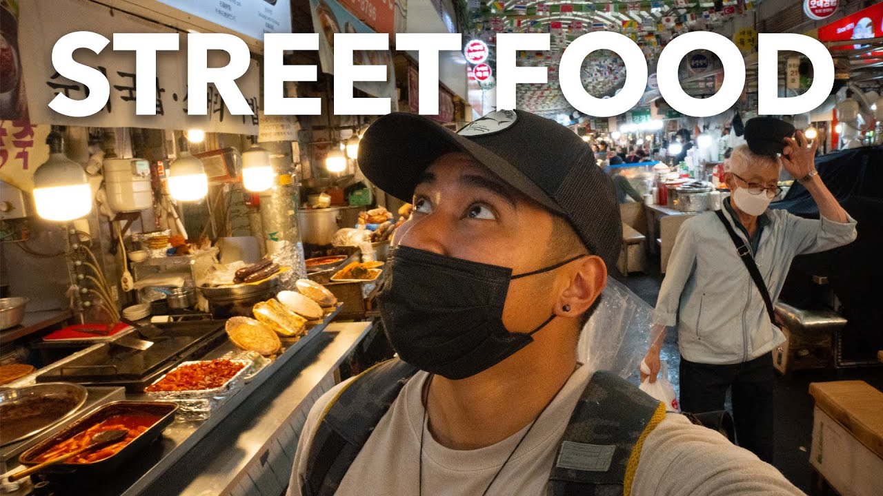 TRYING KOREAN STREET FOOD IN SEOUL SOUTH KOREA - YouTube