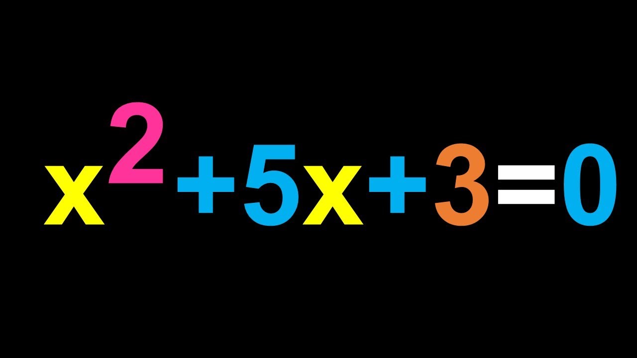 X 2 5x 3 0 By Completing The Square Neatly Typed 2 5 Minutes YouTube