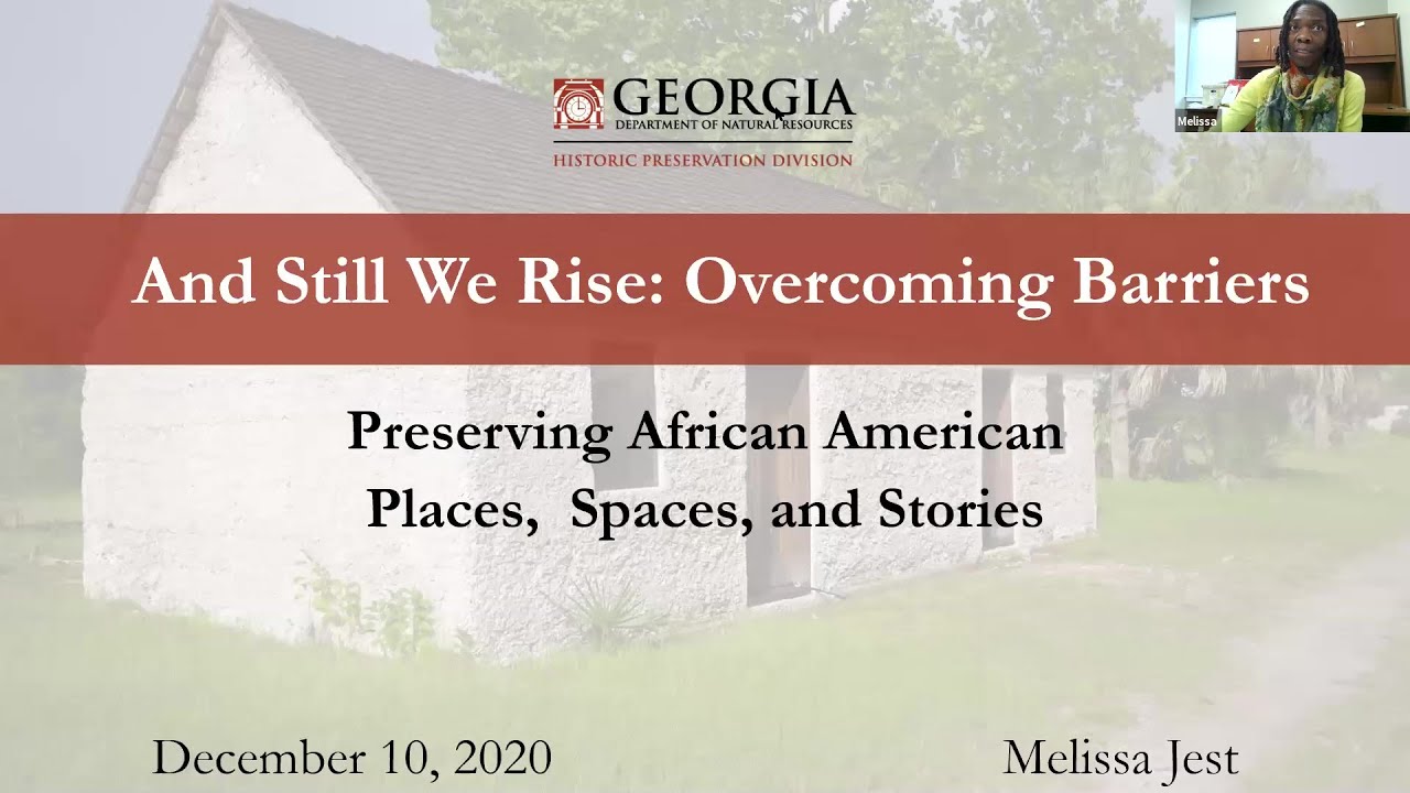 Preserving Georgia's African American Resources Part 1 - YouTube